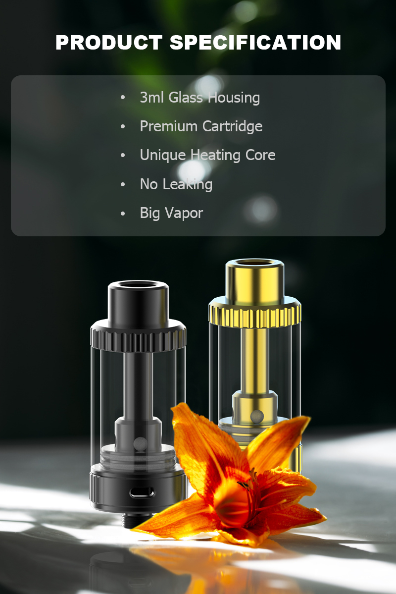 3ml Vape Cartridge 510 Thread Top Filling | VF | Empty THCO HHC THCP ...